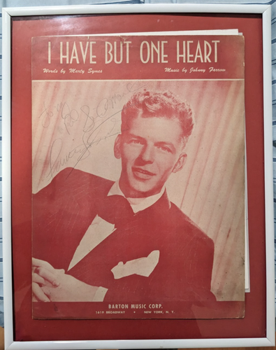 I HAVE BUT ONE HEART - Frank Sinatra - autographed - 1945 Vintage Sheet ...