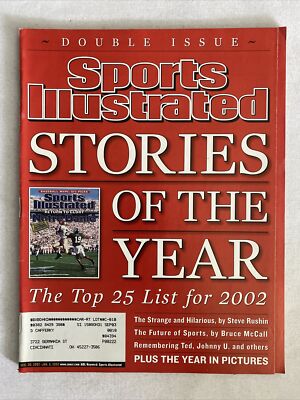 2002 December 30-2003 January 6 Sports Illustrated Magazine Highlights ...