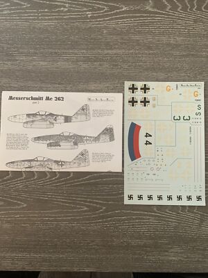 Model Aircraft Decals/Messerschmitt Me 262 Part 2 | eBay