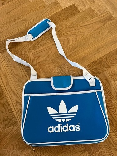 Adidas Originals Unisex Laptop Messenger Bag Blue Trefoil Logo Airliner ...