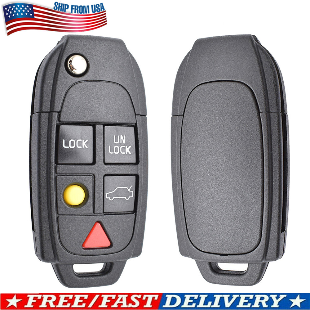 Replacement for Volvo XC70 XC90 S60 S80 V70 Auto Remote Flip Key Fob ...