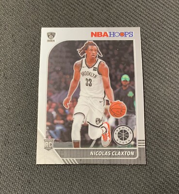 2019-20 NBA Hoops Premium Stock Basketball Nicolas Claxton RC Rookie ...