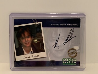 CSI Series 2 Autograph Card CSI-B3 Romy Rosemont as Jacqui Franco | eBay