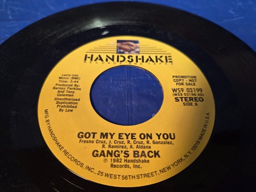 Gang's Back – Got My Eye On You - 7" FUNK, BOOGIE VINYL 45 RPM | eBay