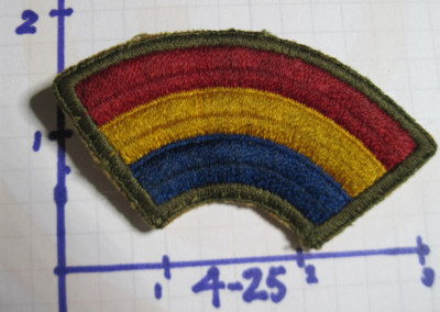 Army ww2 vintage original Patch 42nd INFANTRY DIVISION OD Border No ...