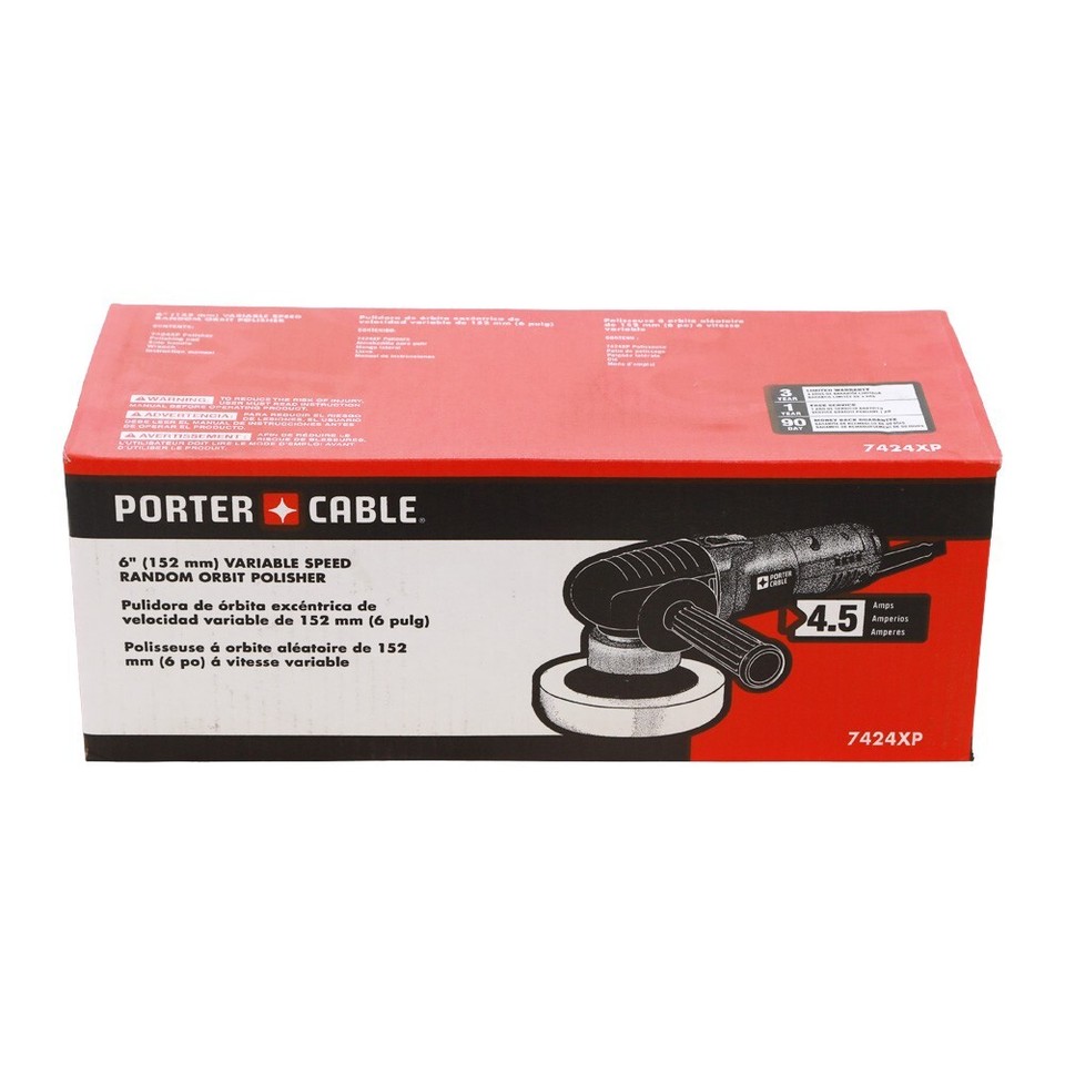 Porter Cable Random Orbital Polisher Swirl Free Variable Speed 6 Inch ...
