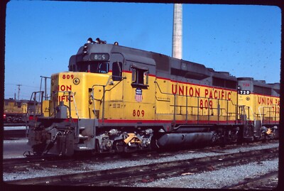 Original Rail Slide - UP Union Pacific 809 Salt Lake City UT 3-15-1981 ...