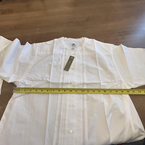 J.Crew Thomas Mason Tunic Shirt Womens 8 White Cotton Pintuck Bib ...