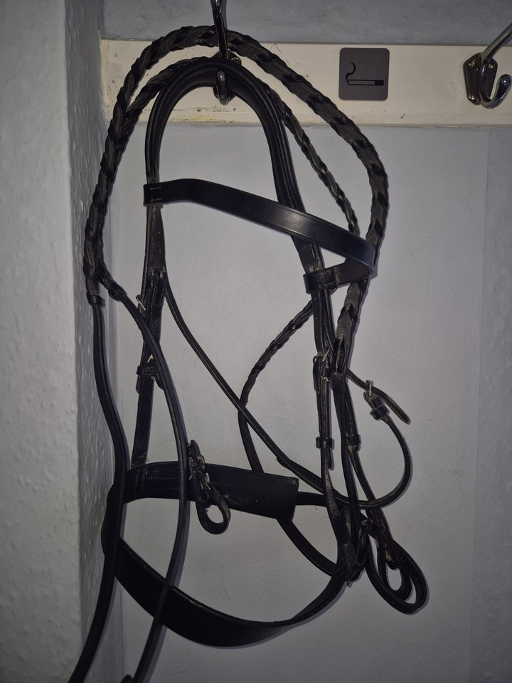 Vortex Huntsman Bridle Hunter Crank with rainy day reins | eBay UK