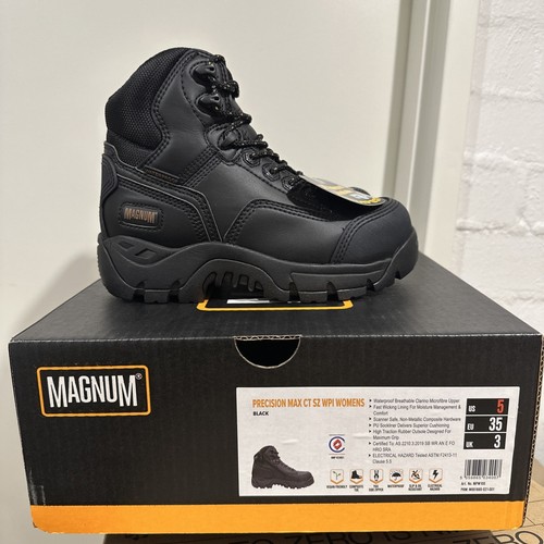 US 5 / EU35 - MAGNUM Precision Max SZ CT WPI Workboot (BLACK) | eBay
