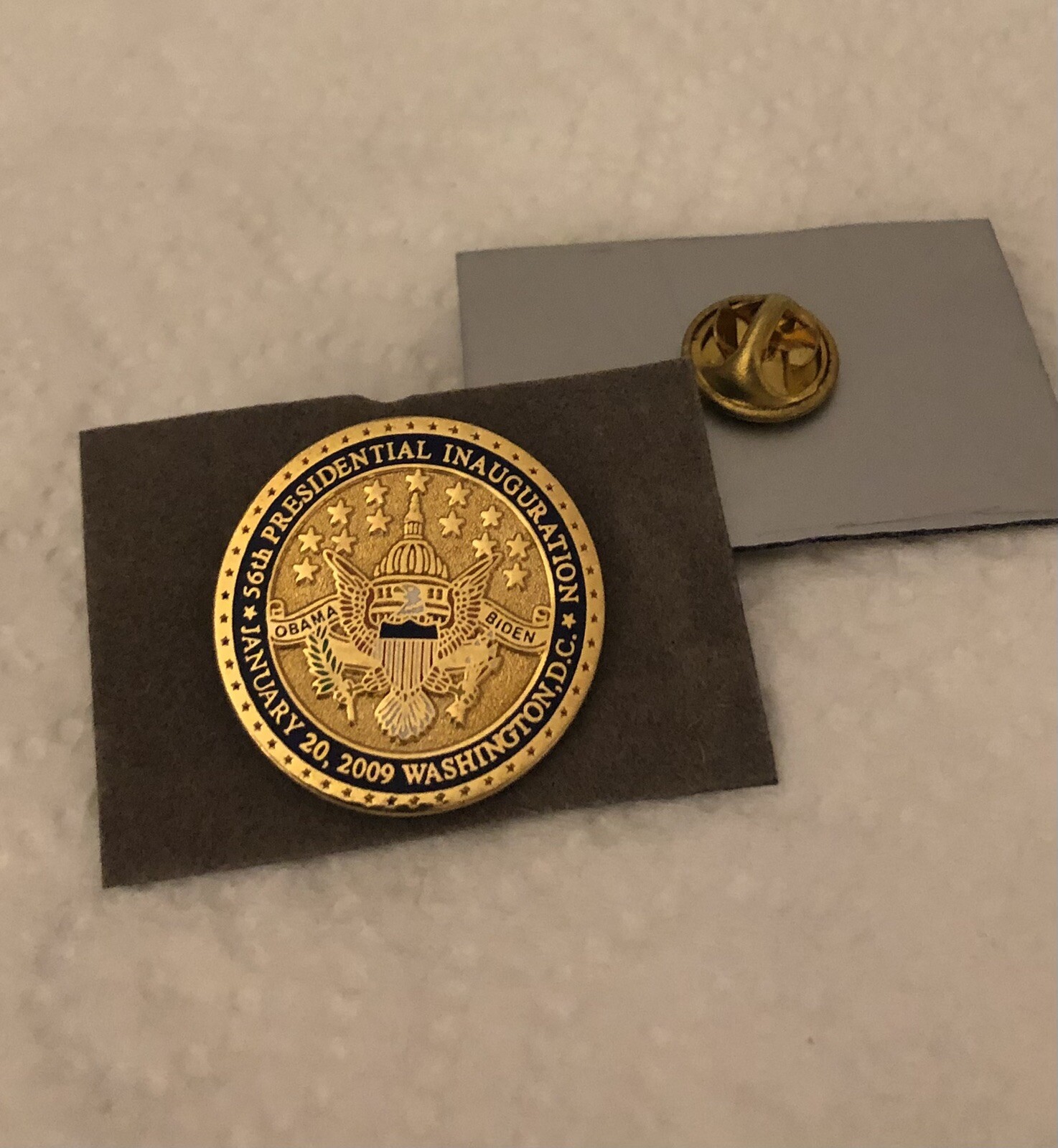 3 OBAMA 2009 INAUGURATION PINS BARACK BIDEN WASHINGTON CAPITAL DEMOCRAT ...