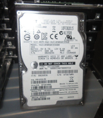HGST 0B26036, HUC109060CSS600, 108-00221+C0 2.5" 10K SAS 600GB HDD (LOT ...
