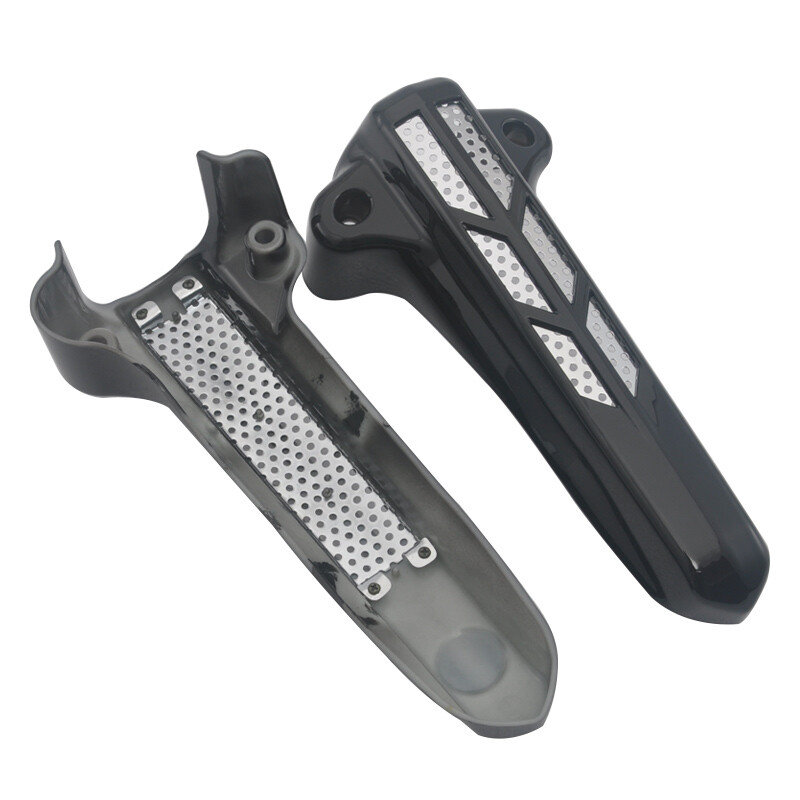 2X Black Front Fork Lower Leg Covers Slider For Harley Touring Street ...