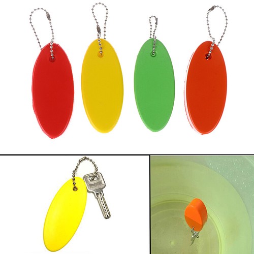 Foam Floating Buoyant Keychain For Water Sports Swimming Oval Keyring ...