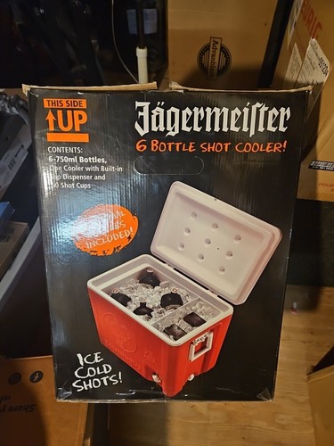 Huge New Never used Jagermeister Shot Cooler 6 Bottle Built-In ...