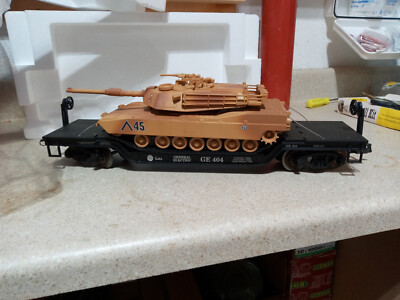 USA Trains 4-Axle Flat Car w/Tank *G-Scale* Box | eBay