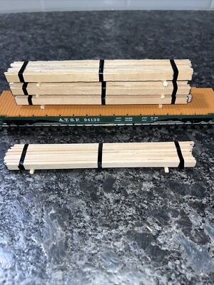 HO-O-S scale lumber load for flatcars and gondola cars 4pk | eBay
