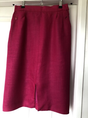 Jaeger DARK PINK/FUCHSIA SKIRT | eBay UK
