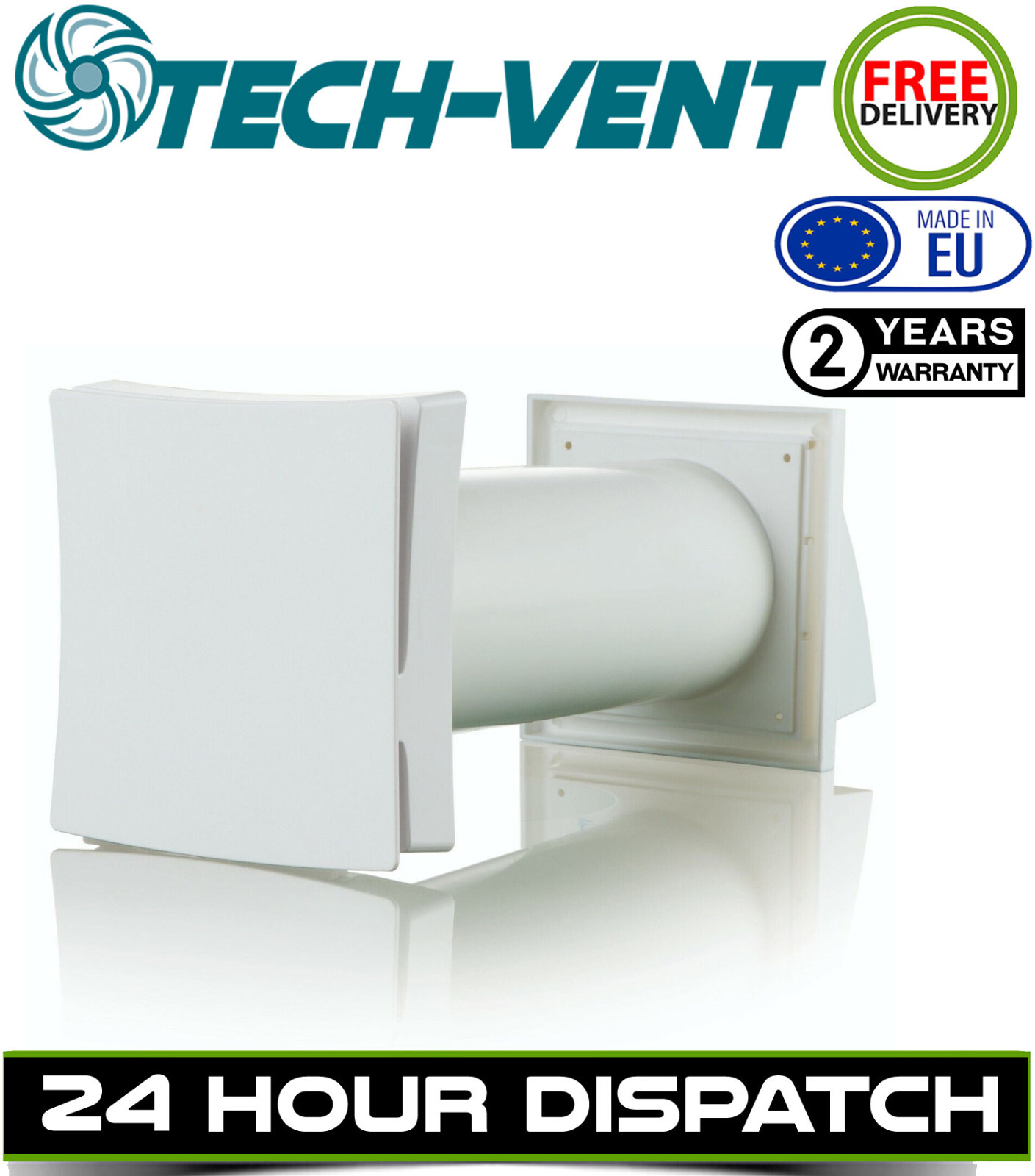 Fantronix Condensation Damp Control Passive Wall Intake Vent Grille Kit ...