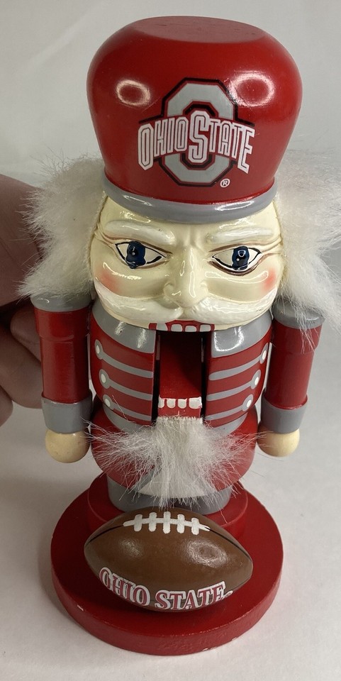 Ohio State Buckeyes 8” Red & Gray Marching Band Nutcracker with ...