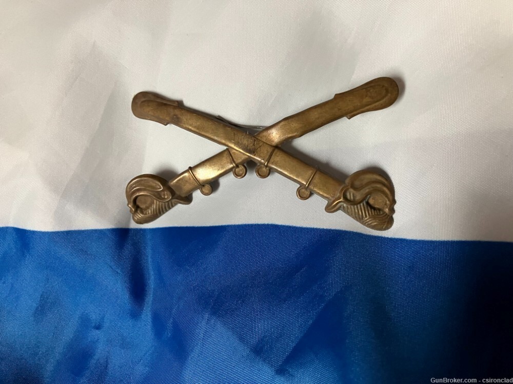 US Cavalry Crossed Sabers (Swords) hat pin insignia, Civil War original ...