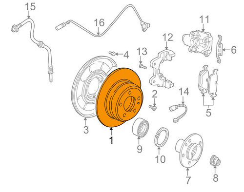 NEW BMW X3 E83 REAR BRAKE DISC 34213332217 3332217 3.0 PETROL OEM | eBay