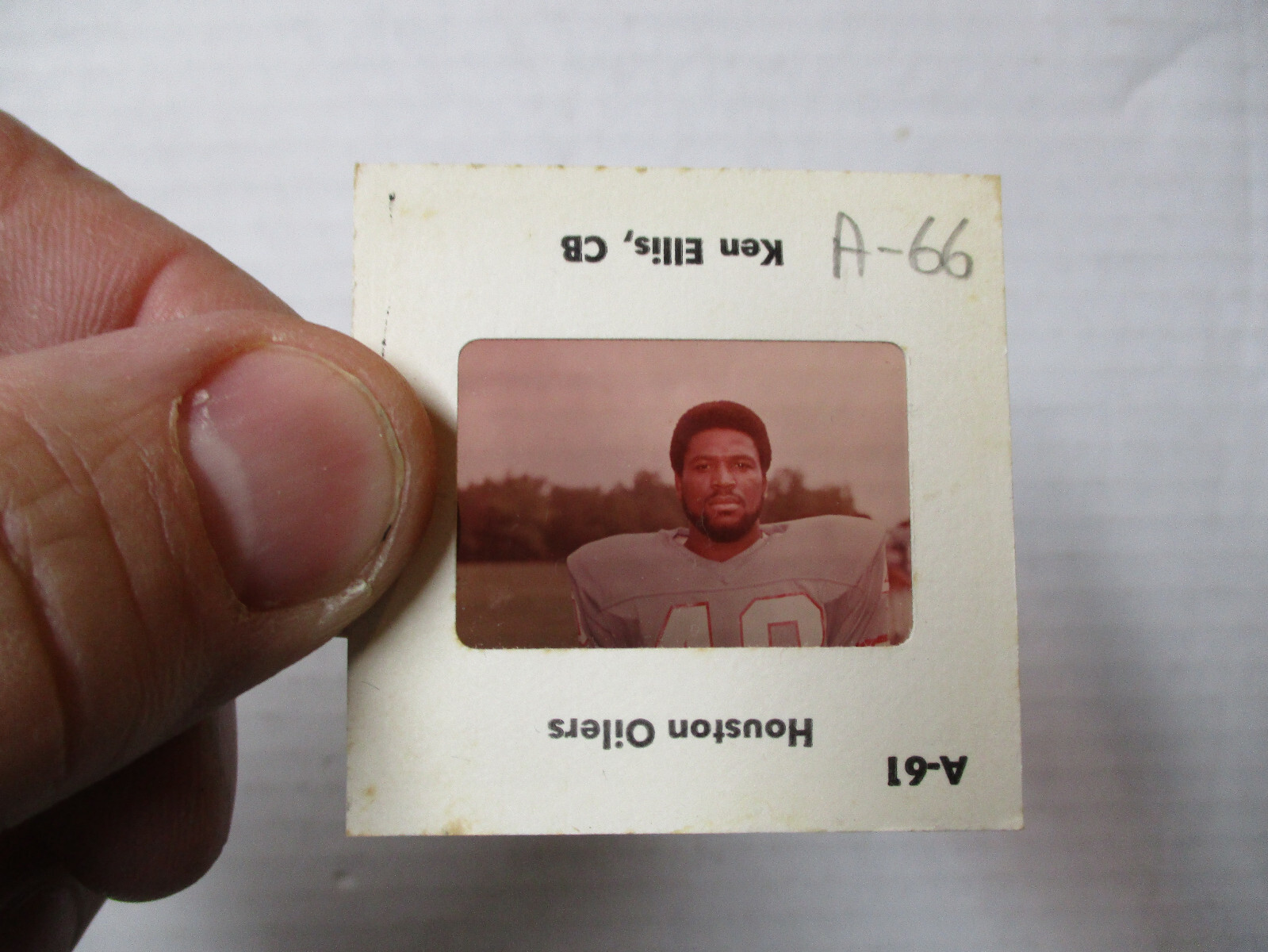 Vintage 1970's Ken Ellis Houston Oilers Picture Slide 2 Inches | eBay