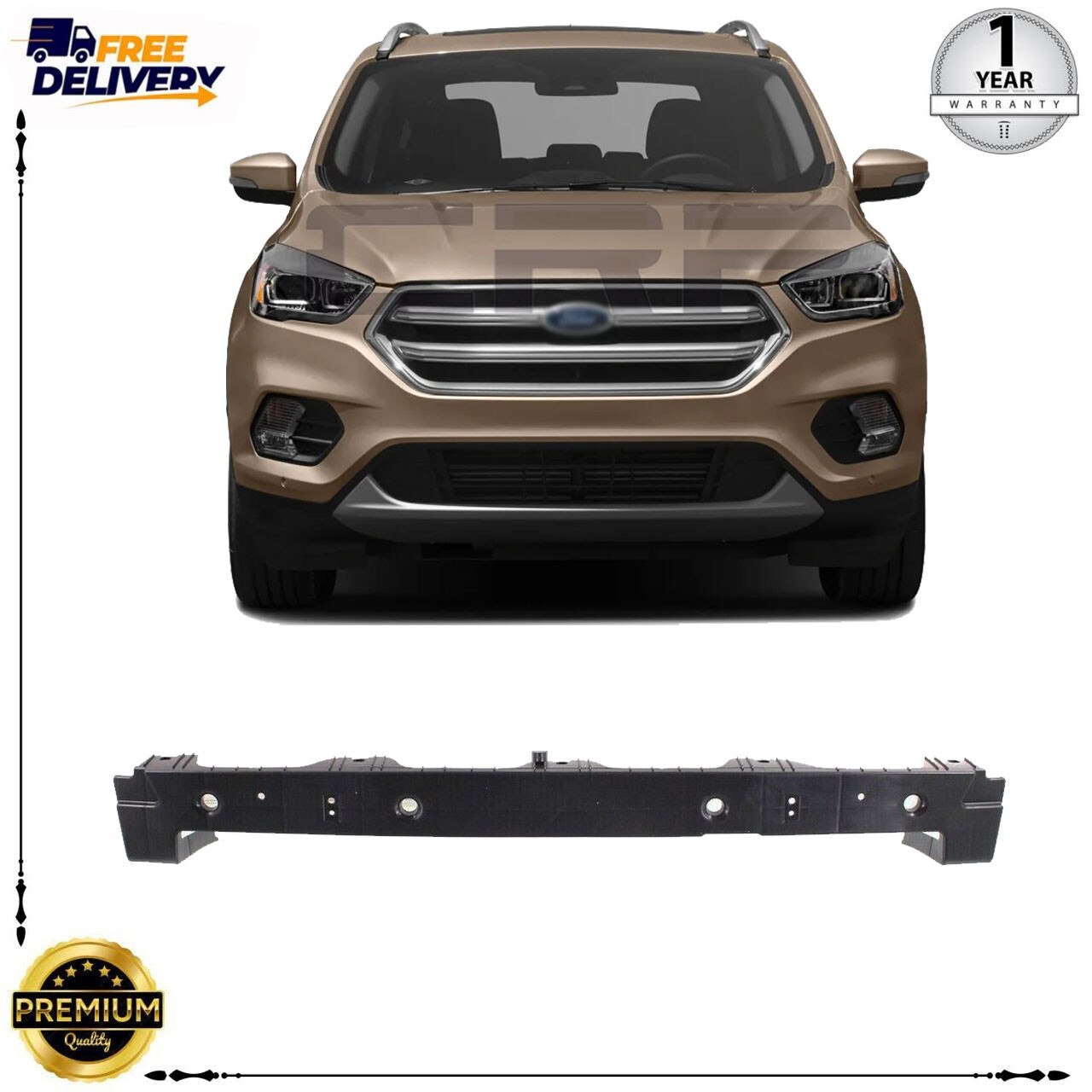 Grille Bracket Panel Reinforcement Plastic For 2013-2019 Ford Escape ...