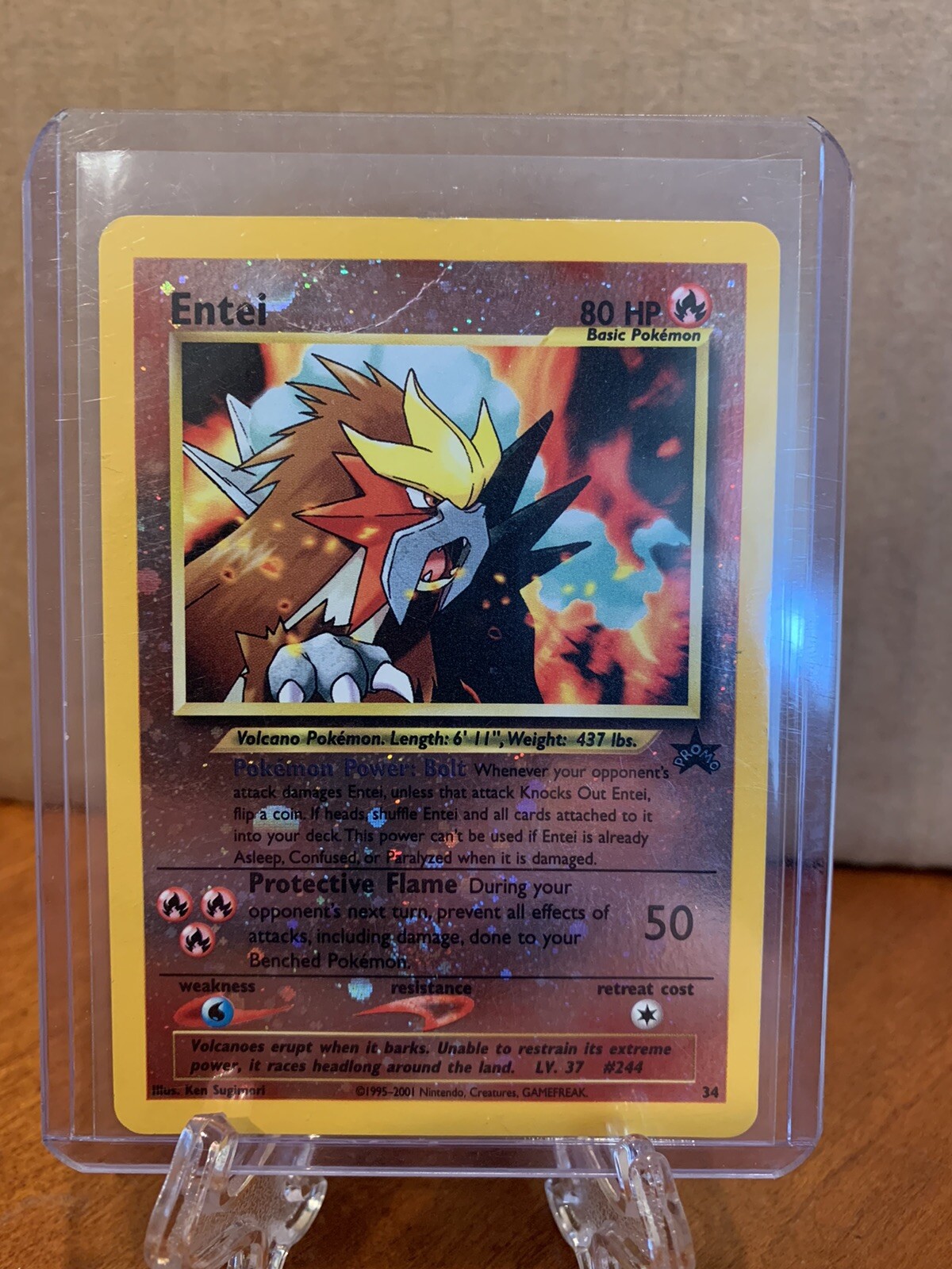 Entei - Black Star Promo - #34 - Movie Promo - Collectible - EX ...