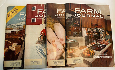 Lot Of 4 Vintage Farm Journal Magazines From 1962 Farm Machinery Issue ...