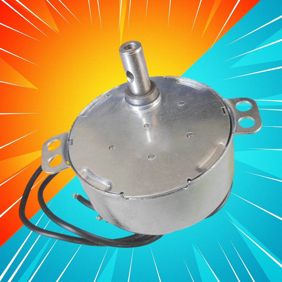 TYC-50 Small Synchronous Motor 110V AC 15-18RPM Shaft Rotation CW 4W ...