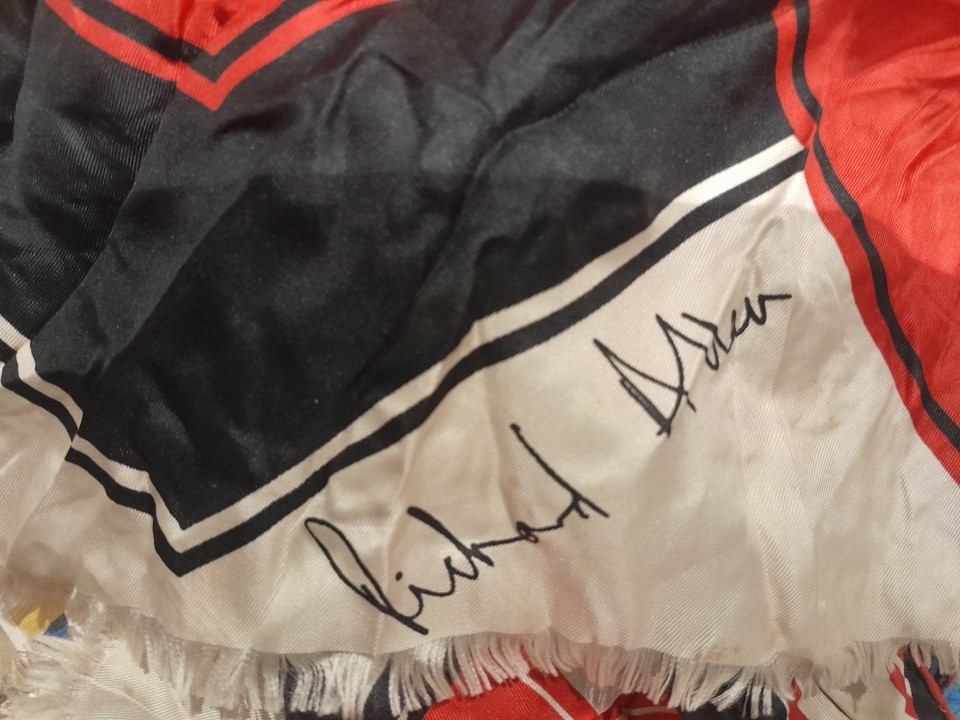 Vintage Richard Allan Silk Rectangular Scarf. | eBay UK