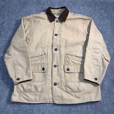 Orvis Coat Mens Extra Large Brown Fleece Button Down Collared Classic ...