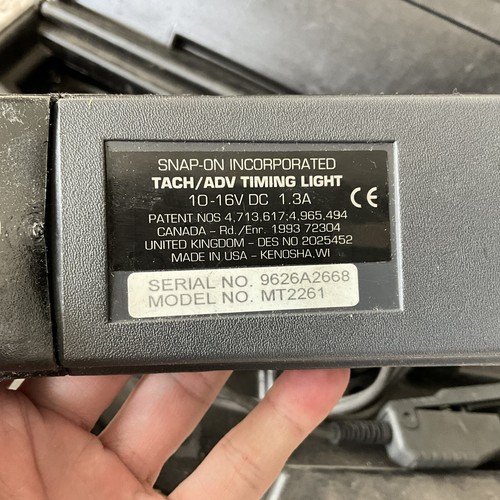 Snap-on MT2261 Tach Advanced Computerized Digital Timing Light for sale ...