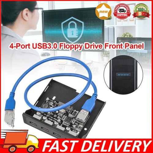 DIY PCI Express Riser 5Gbps PCI-E 1X to USB 3.0 PC Front Panel 4 Ports ...
