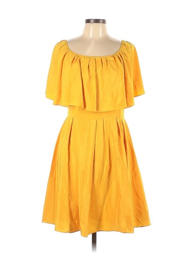 Seamline Cynthia Steffe Women Yellow Casual Dress 10 | eBay