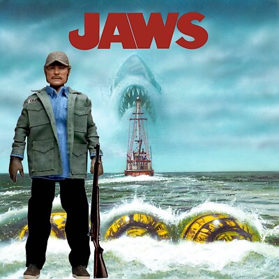 1/6 Jaws Backdrop 15"x15" - For 1/6 Quint Hooper Brody Bruce NECA ...