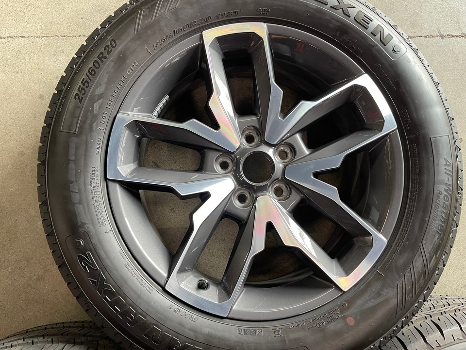 Five 2024 Jeep Wrangler 4XE Factory 20" Wheels Rims OEM 04755613AA ...