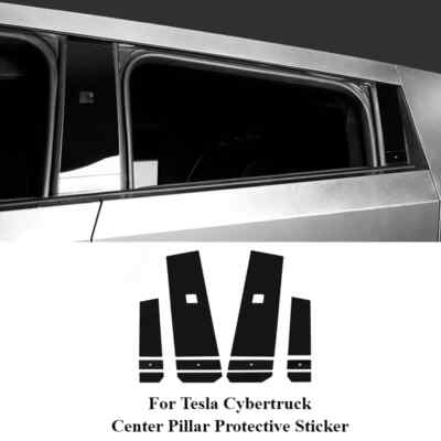 Suitable for Tesla Cybertruck car door pillar decals to cover scratches ...