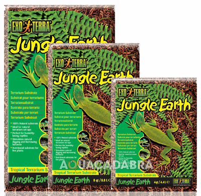 EXO TERRA JUNGLE EARTH REPTILE NATURAL SUBSTRATE STIMULATES DIGGING ...