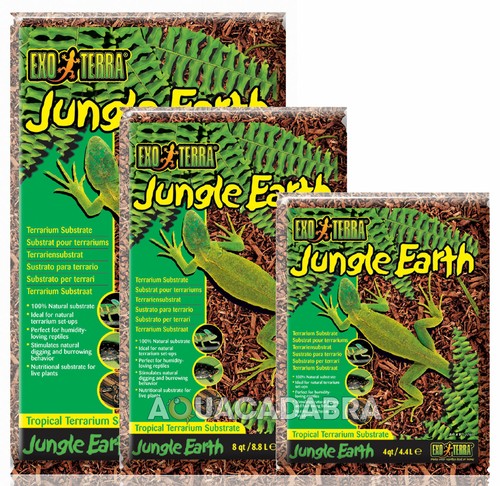 EXO TERRA JUNGLE EARTH REPTILE NATURAL SUBSTRATE STIMULATES DIGGING ...