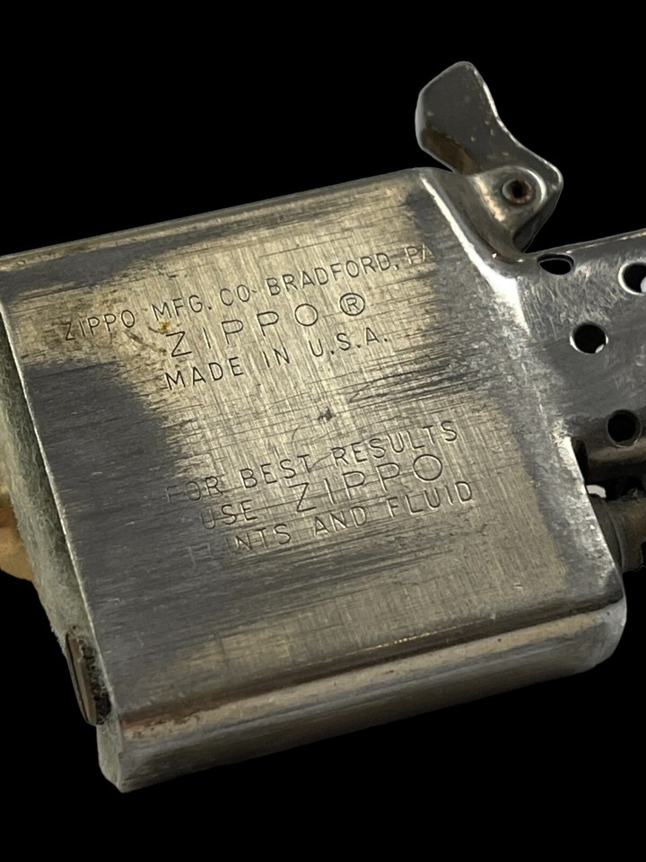 OLD Vintage 1950's Zippo 10k Gold Filled Lighter Fancy Engine Turned LD ...