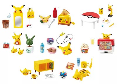 Complete 8 Set Pokemon Welcome to Pikachu Room Collectible Decor | eBay