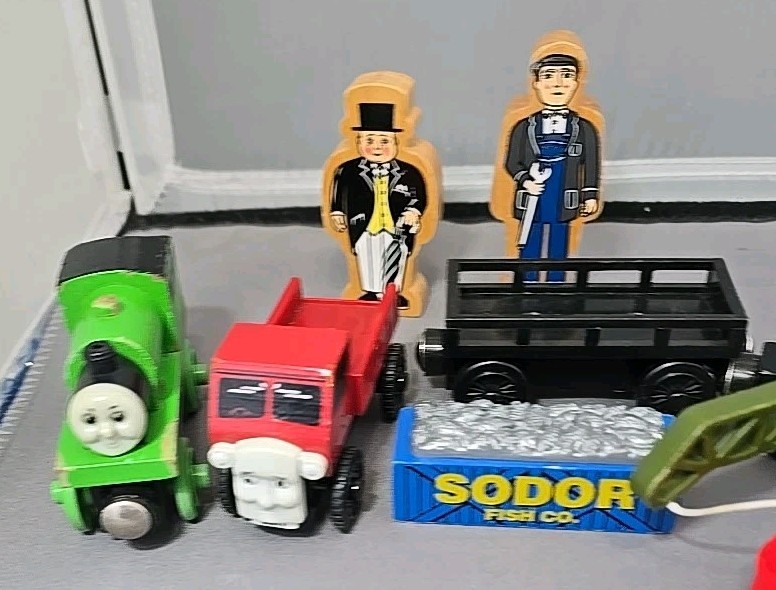 Lot 10 Thomas Friends Wooden Track Train Tank Engine figures Silver ...