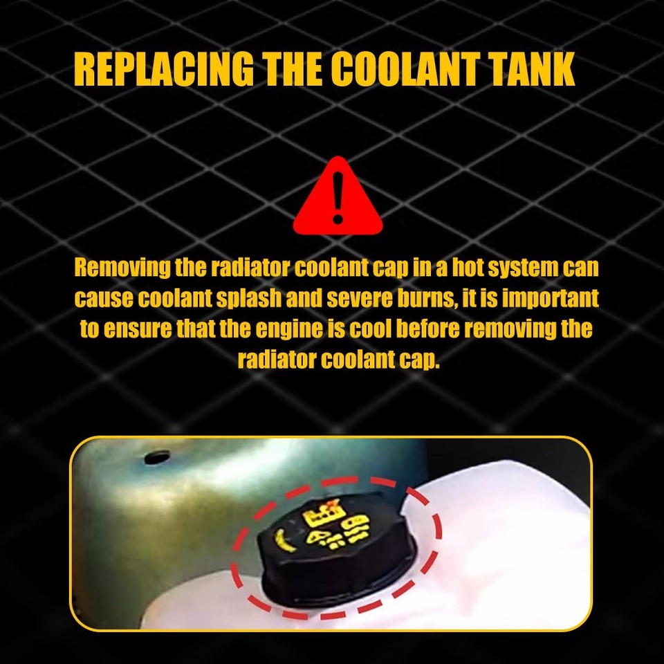 For Ford OE# DG93-8101-AA Radiator Coolant Reservoir Tank Cap Lid 31549 ...