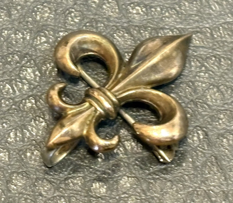 Victorian Art Nouveau Antique Vintage Watch Fob Pin Gold Filled Fleur ...