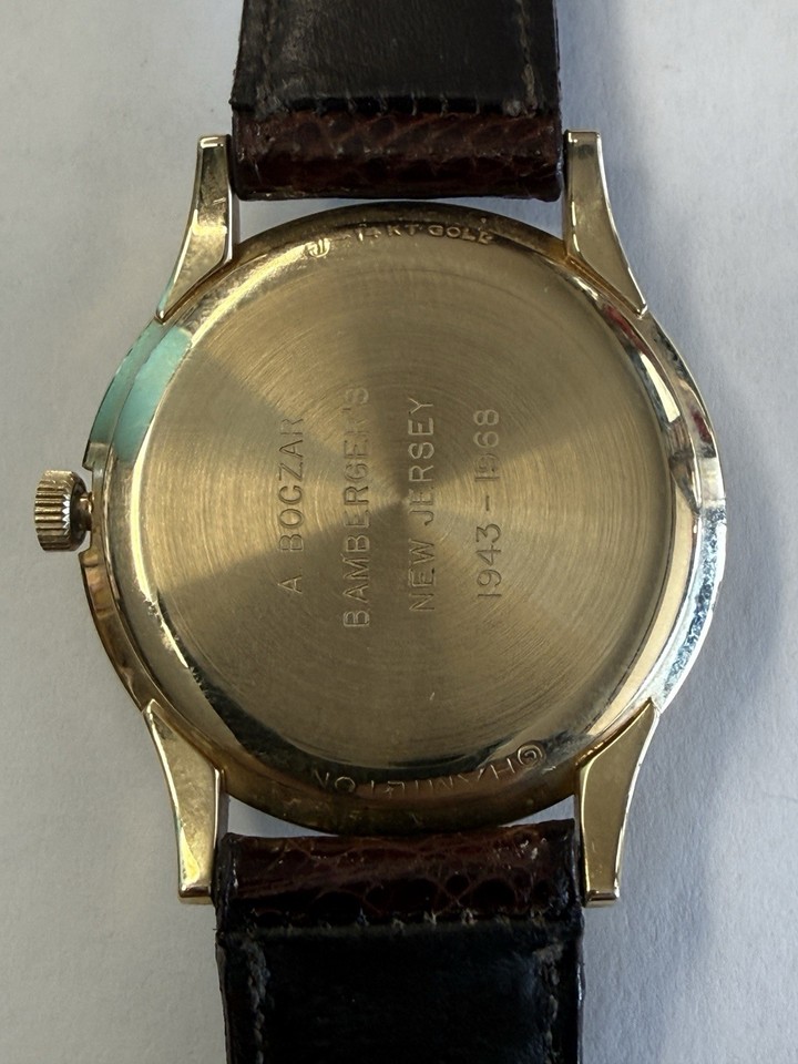 HAMILTON Masterpiece Thin-O-Matic Date 14K Solid Gold Watch Original ...