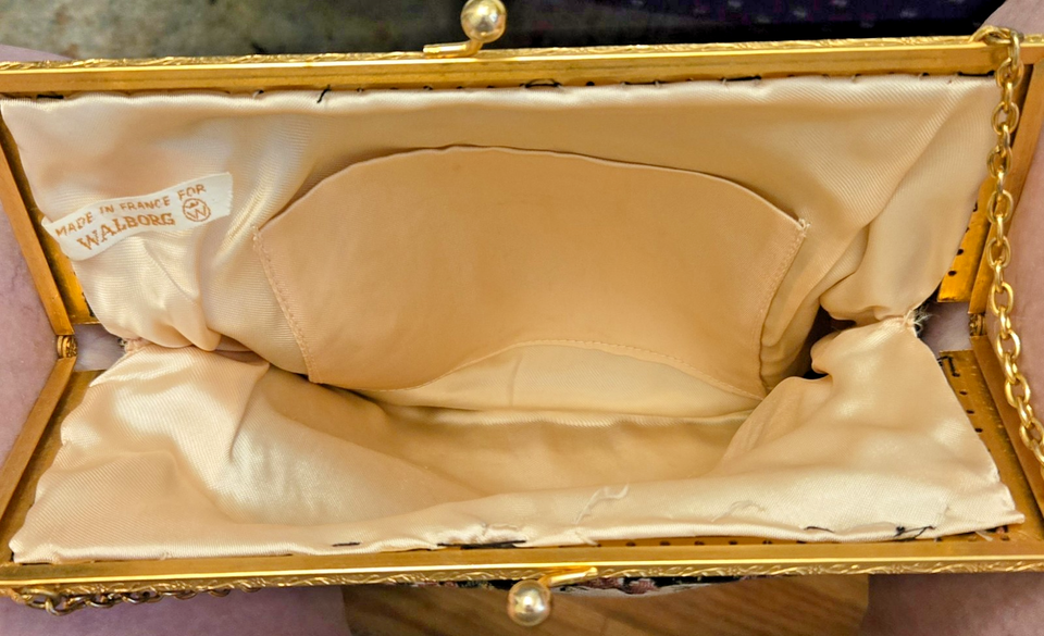 Vintage Walborg Tapestry Purse Made in France | eBay