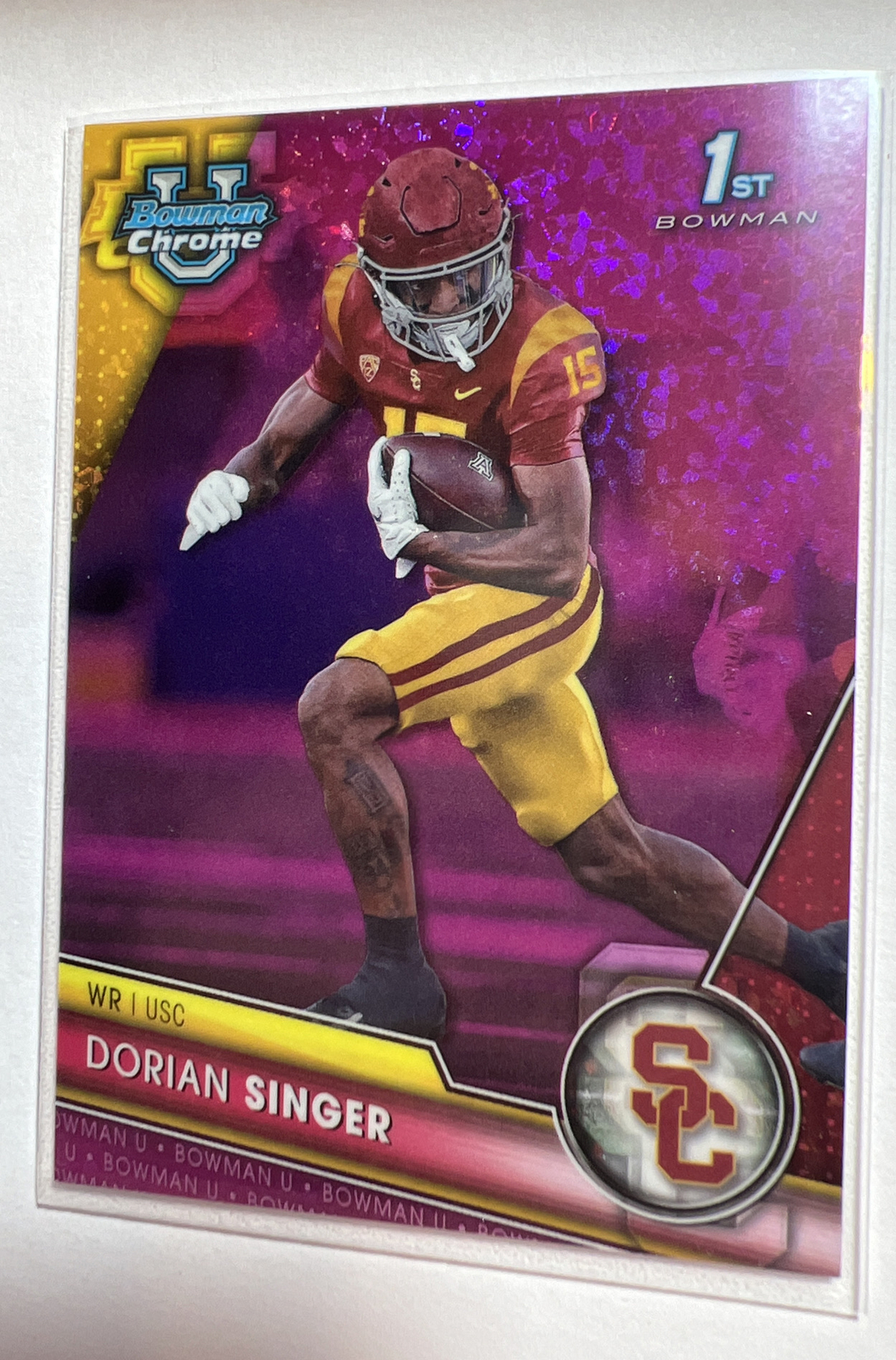 Dorian Singer 2023 Bowman Chrome U Fuchsia 050/150 | eBay