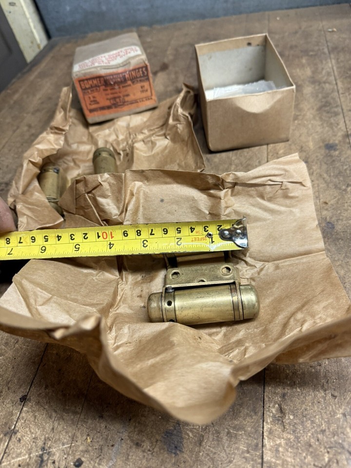 New NOS Bommer Ever Ready Spring Hinges Louver Door Double Action Pair ...